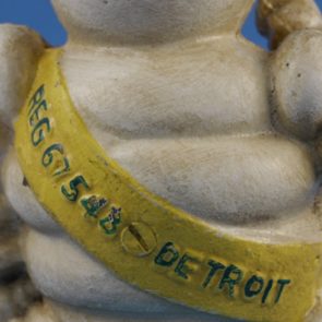 Michelin Man - Bibendum - Cast Iron Money Box - Annie's Attic Antiques